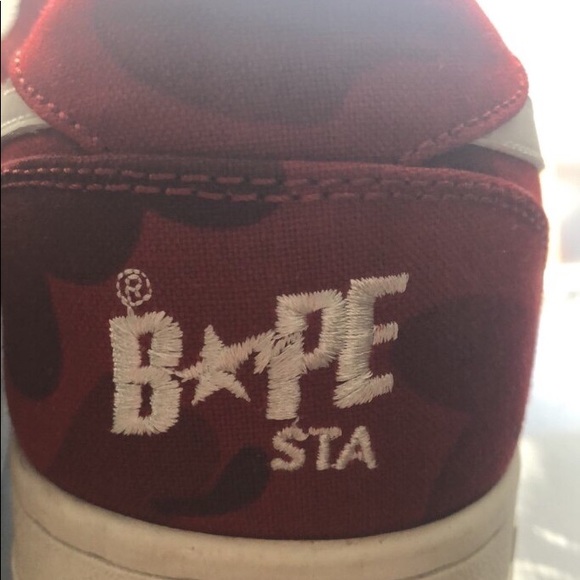 Bape | Shoes | Bapesta Red Camo | Poshmark